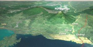 Map of Mount Nyiragongo- Longitude & Latitude, Virunga National Park